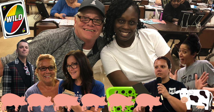 SIX Pig Numbers Tonight at Center Stage Bingo!