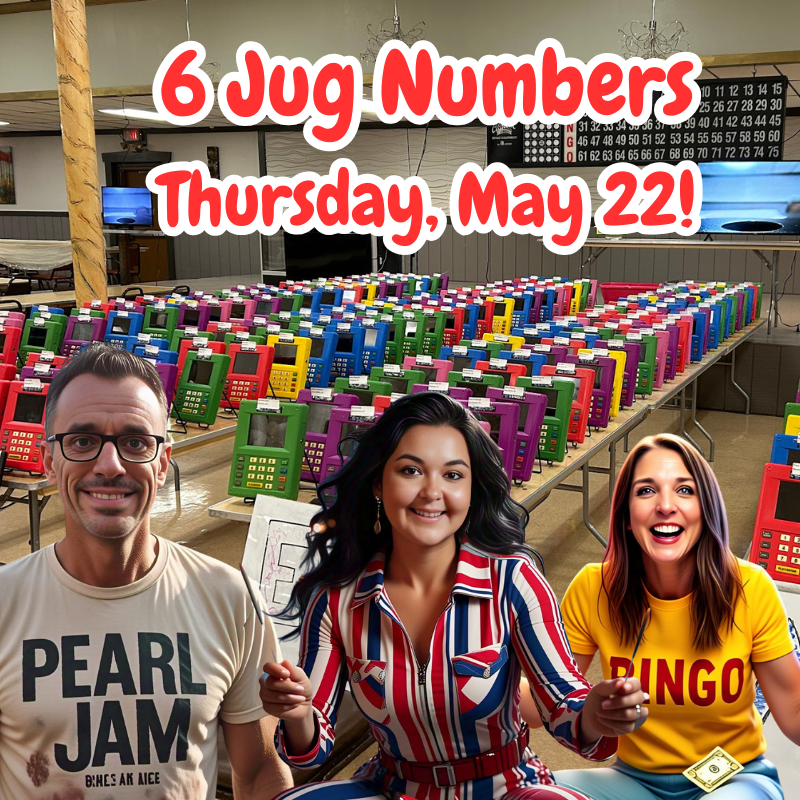 Virtual Bingo Results for Thursday, May 22, 2025