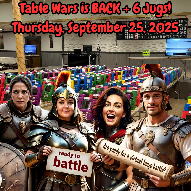 Virtual Bingo Results for Thursday, September 25